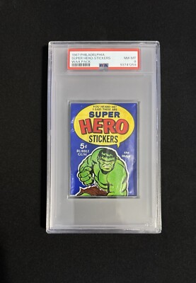 1967 Philadelphia Super Hero Stickers PSA 8 Pack - MARVEL - Low POP ...