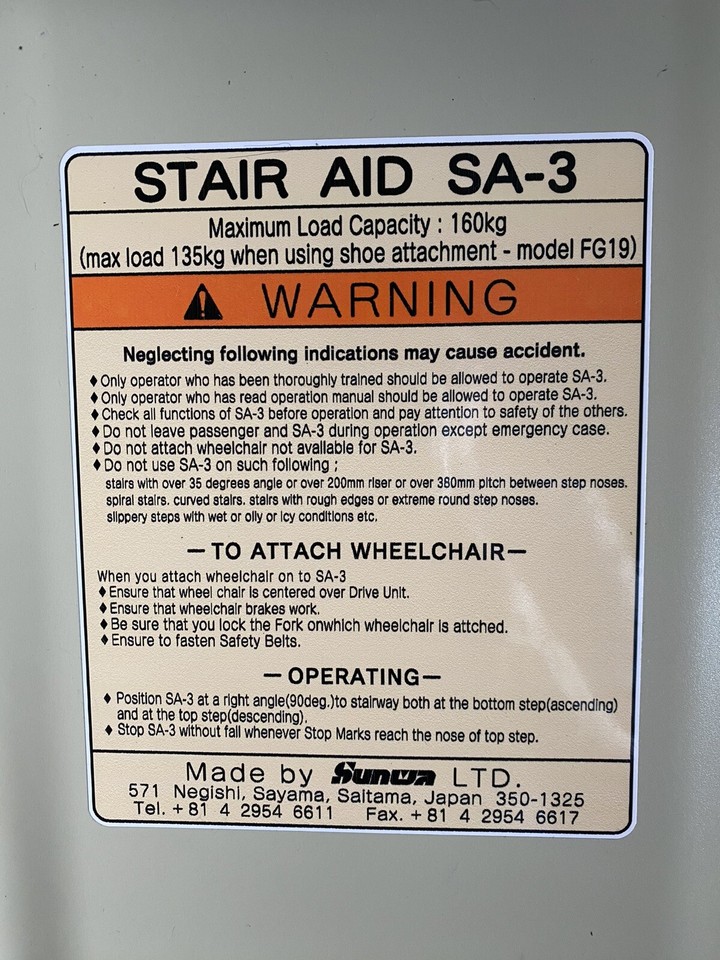 Garaventa Stair-Trac (6) Portable Wheelchair Lift | eBay