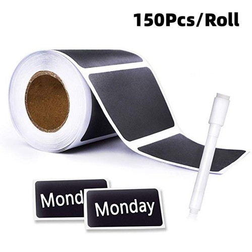 Stickers Label 2.17x1.38in 5.5x3.5cm Black Classification For Kitchen ...