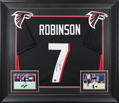 Bijan Robinson Authentic Signed Black Pro Style Framed Jersey BAS ...