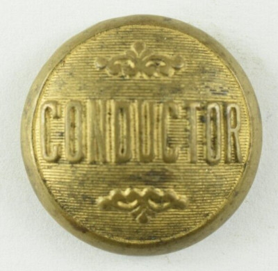 1890's Railroad Train Conductor Vintage Original Uniform Button L10D | eBay