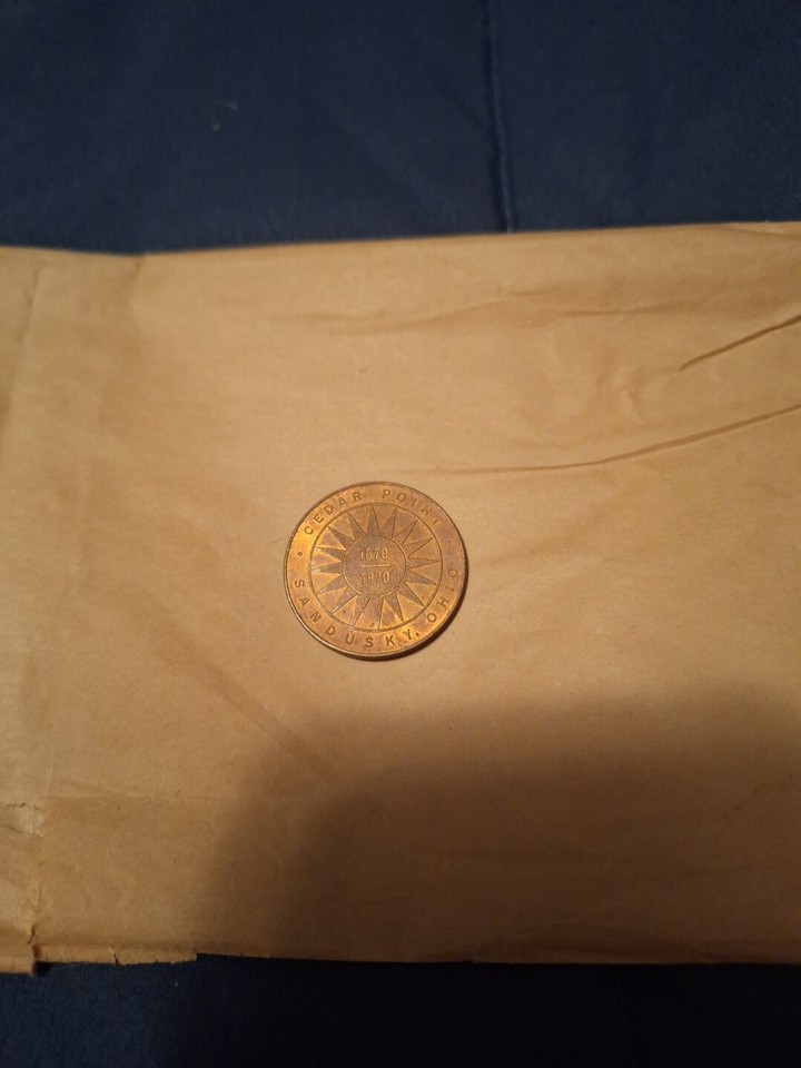 Cedar Point 100th Anniversary Token Amusement Park 1870-1970 Coin | eBay