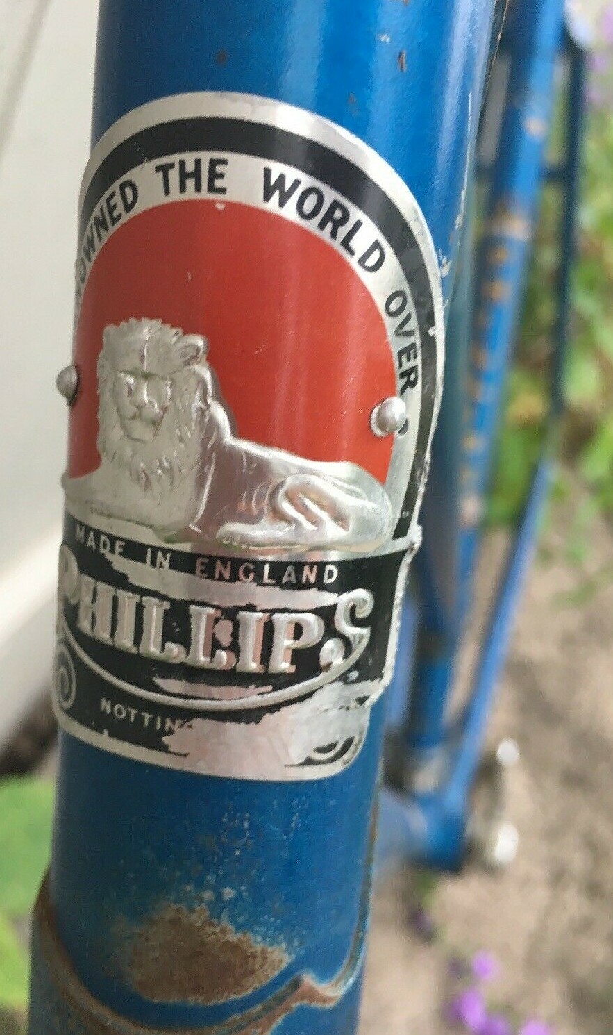 PHILLIPS Nottingham BICYCLE Frame MADE IN ENGLAND VINTAGE BIKE FRAME | eBay