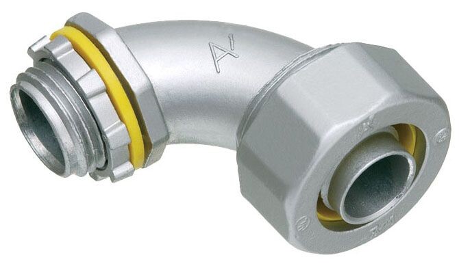 Arlington LT90100, Liquidtight Conduit Connector, 1In Lt Angle Conn, 5 ...