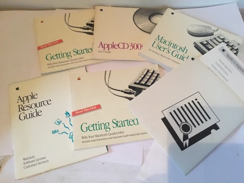 Vintage Apple Macintosh Users Manual - 2 Quadra 840av - Retro Computer ...