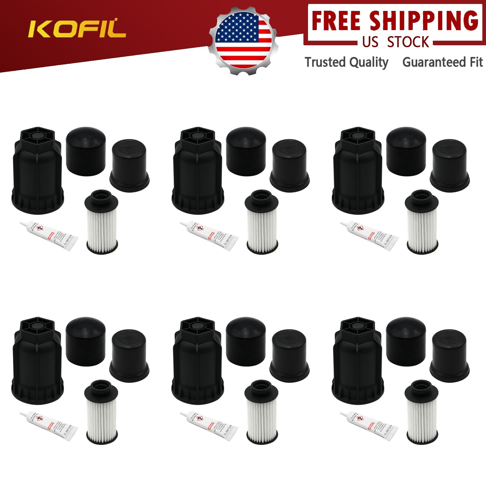 6 Set~UF106 Car Fuel Filter Replace 4388378 2122909 1421089 U58/7 KIT ...