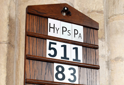 Church Hymn Board Signs / Hy Ps Pa – Black on White / Hymns / Psalms ...
