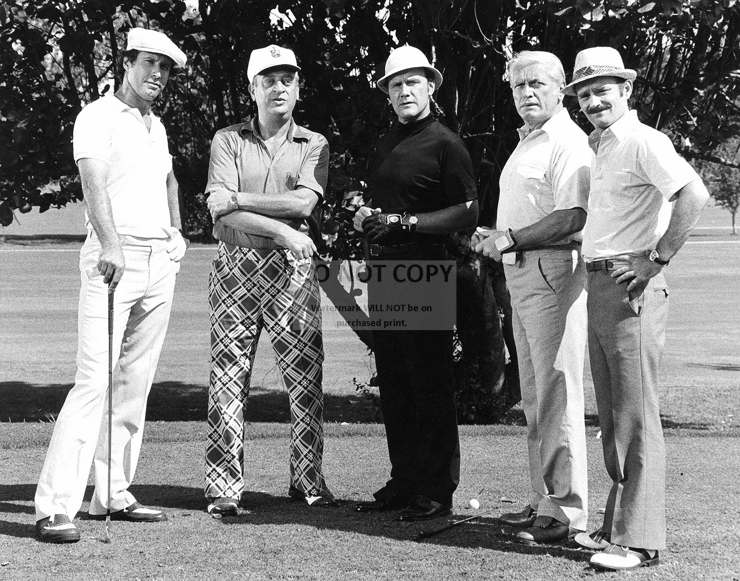 11X14 PHOTO CHEVY CHASE, RODNEY DANGERFIELD & TED KNIGHT IN "CADDYSHACK ...