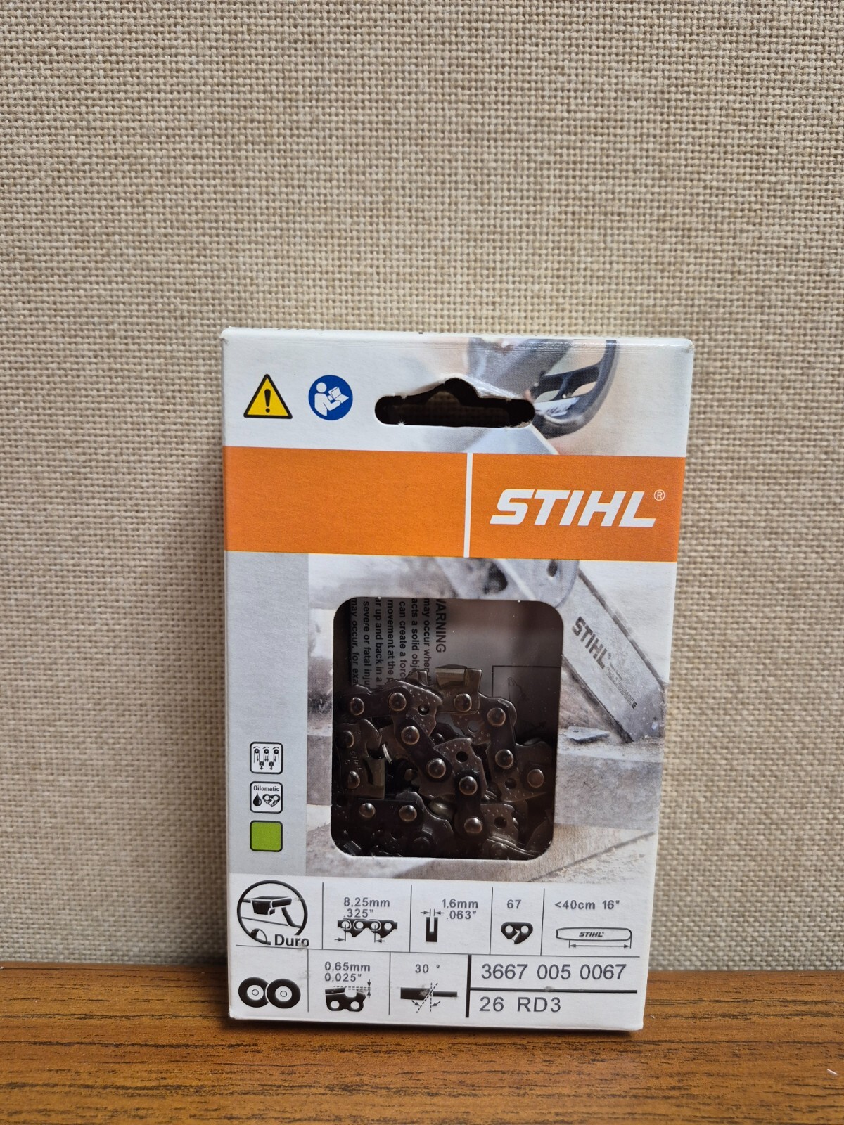 STIHL 3667 005 0067 26RD3 RAPID DURO CARBIDE Saw Chain Loop 0.325”P ...