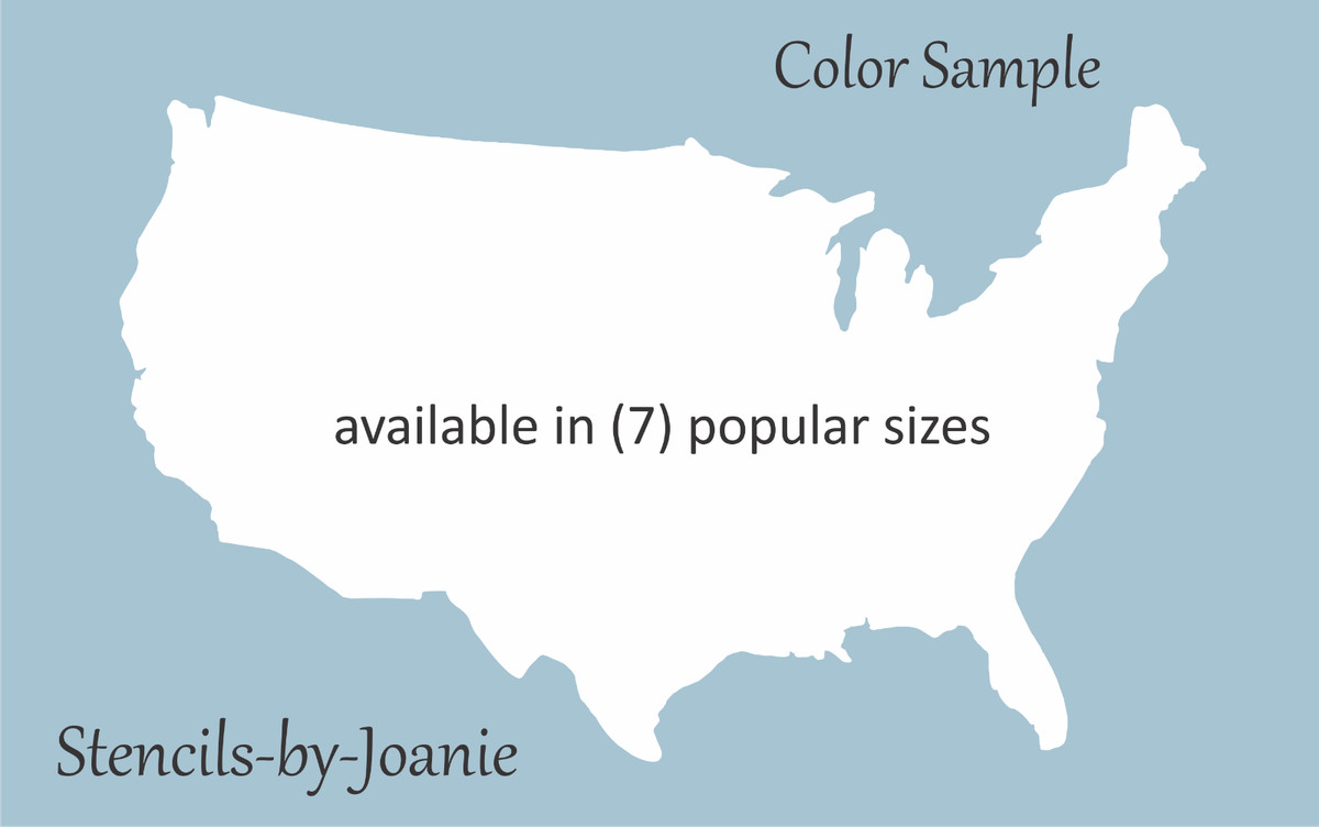 Us Map Outline Color