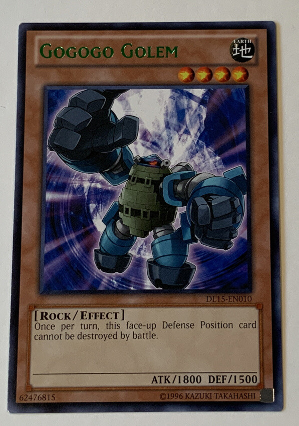 YuGiOh Gogogo Golem DL15-EN010 (Green) Duelist League Card New | eBay
