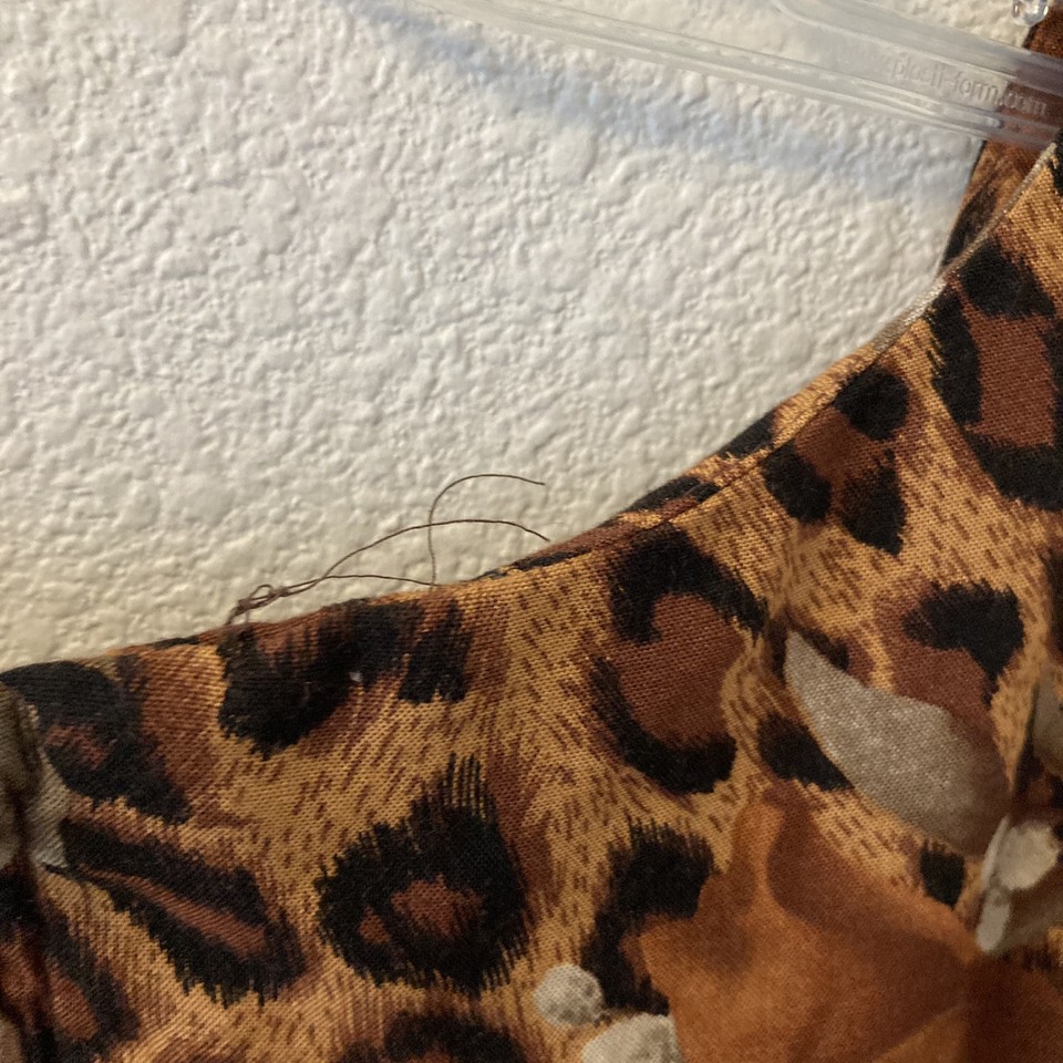 VTG 90s Jessica Howard Dress Size 8 Animal Print Rayon Faux Wrap ...