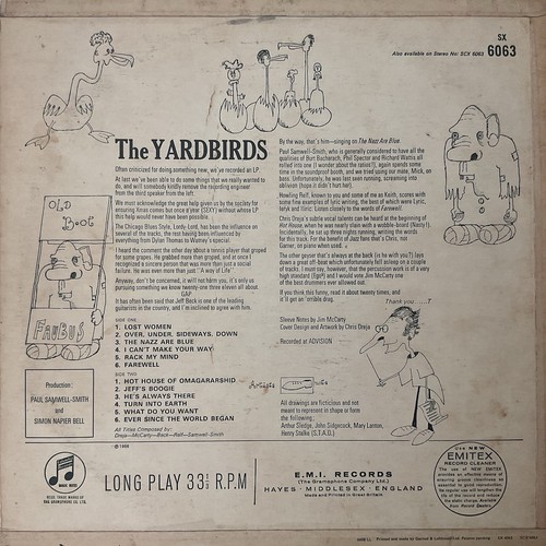 The Yardbirds Roger The Engineer (UK) | eBay