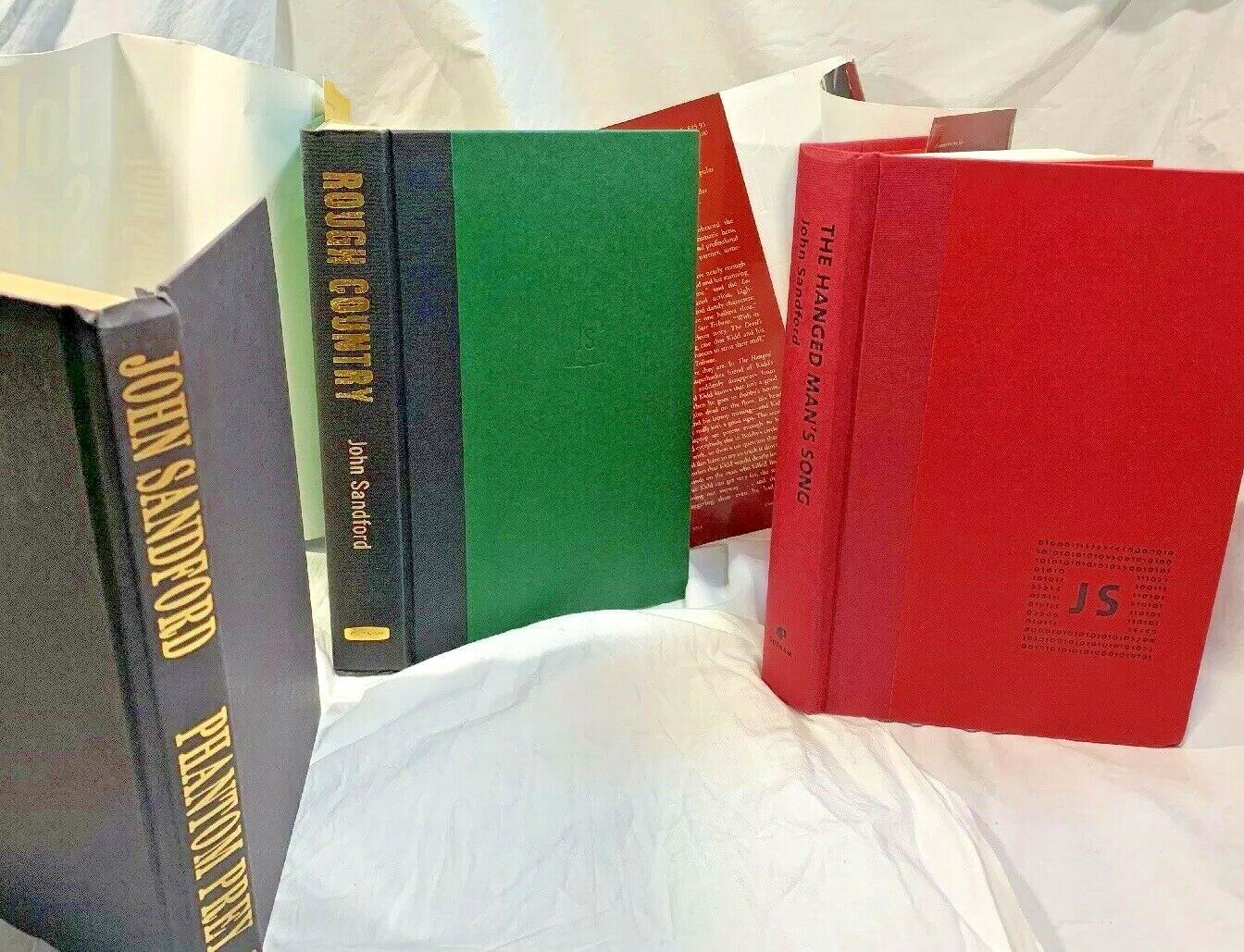 Lot Of 3 Novels By John Sandford Rough Country Phantom Prey The Hanged ...