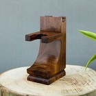 Men Shaving Brush Set Wooden Double Edged Safety Razor and Stand Holder ...