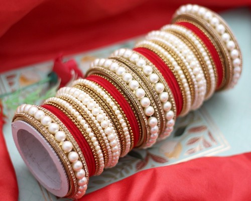 Bollywood Style Chuda Indian Bridal Bangle Set Beautiful Punjabi ...