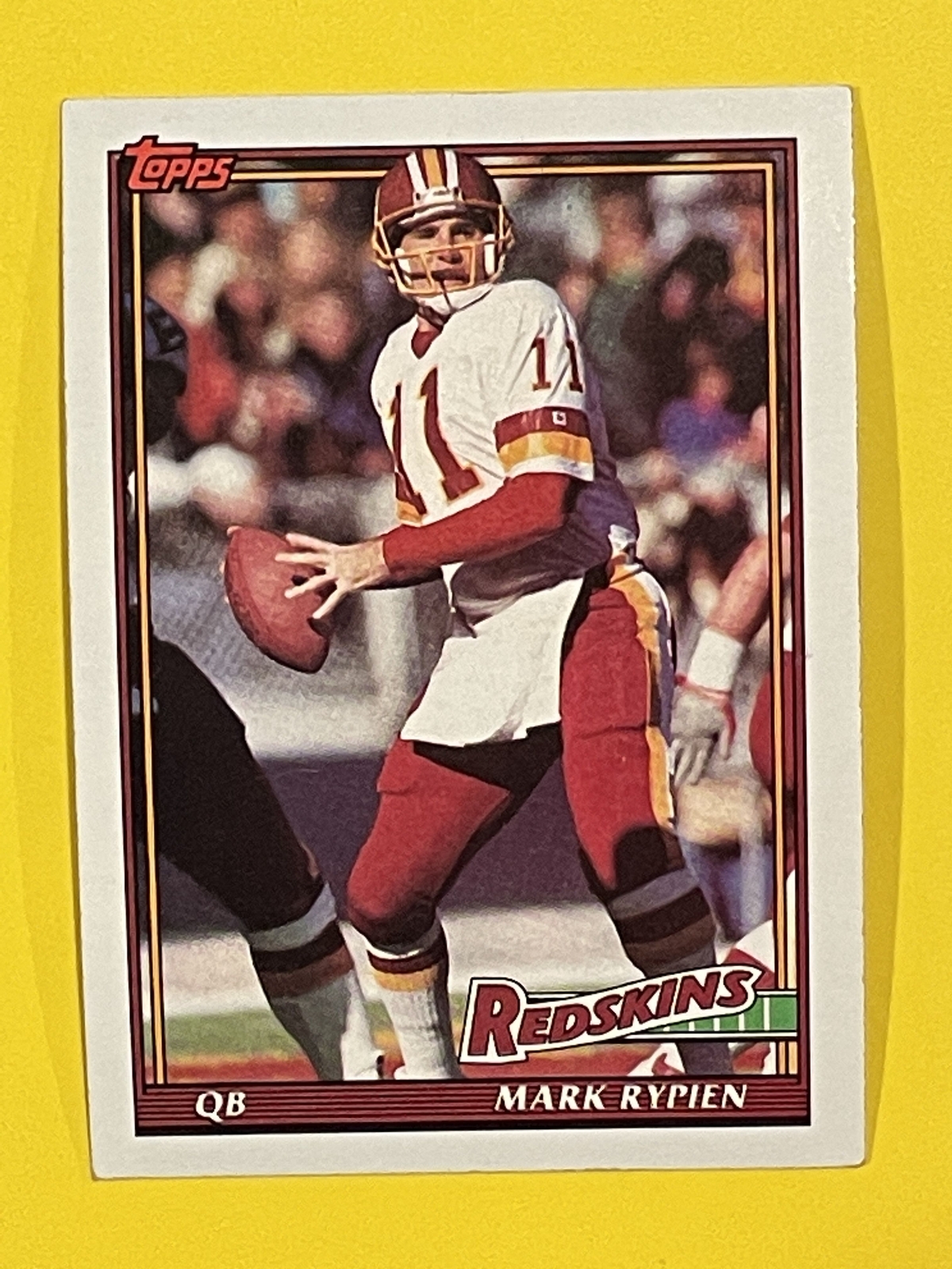 Mark Rypien 1991 Topps Base #192 Washington Redskins | eBay