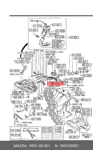 Genuine OE Clip Plastic 999100501 For Mazda 99910-0501 | eBay.de