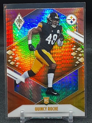 QUINCY ROCHE 2021 PHOENIX FIRE BURST ROOKIE STEELERS MIAMI HURRICANES ...