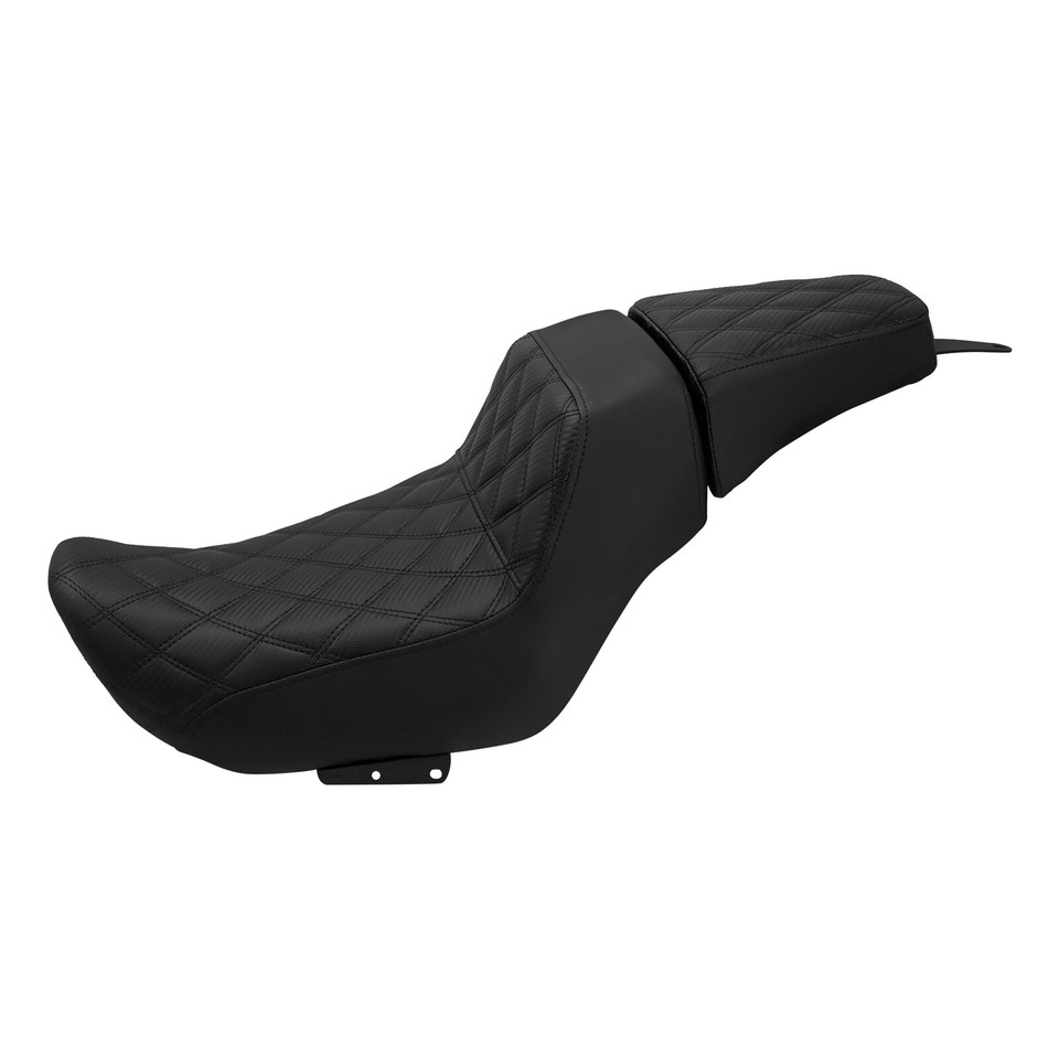 Driver Passenger Seat Black Stitching Diamond For Harley Nightster ...
