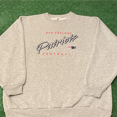 VTG 90s New England Patriots NFL Script Logo Vintage Crewneck Sweater ...