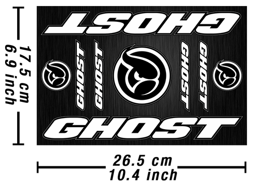 Ghost Decals Stickers Vélo Vinyl Graphics Autocollant Autocollant ...