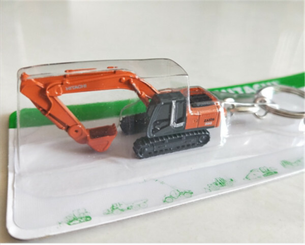 TRUCK HITACHI ZX200 excavating Engineering vehicle Keychain DIECAST TOY ...