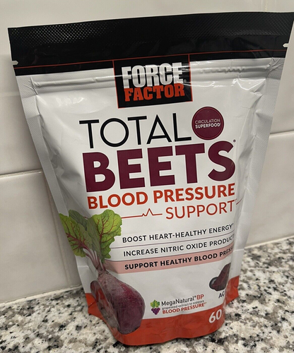 Force Factor Total Beets Blood Pressure Support, Beet Root Supplement ...