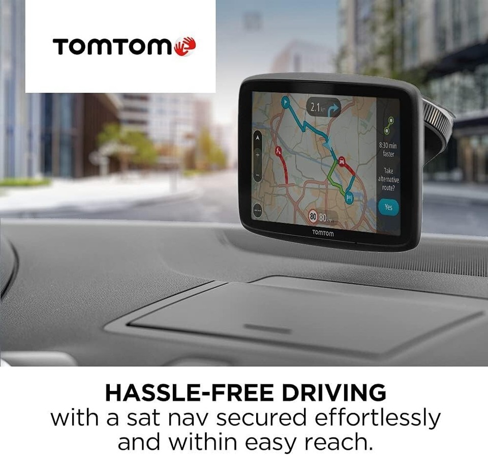 Tomtom Sat Nav Windscreen Mount Click-and-drive Plus Car Charger And ...