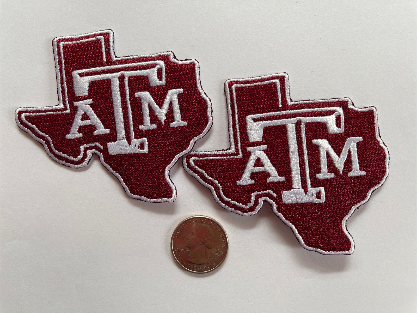(2) Texas A&M Aggies vintage embroidered iron on patches Patch Lot 3"x ...