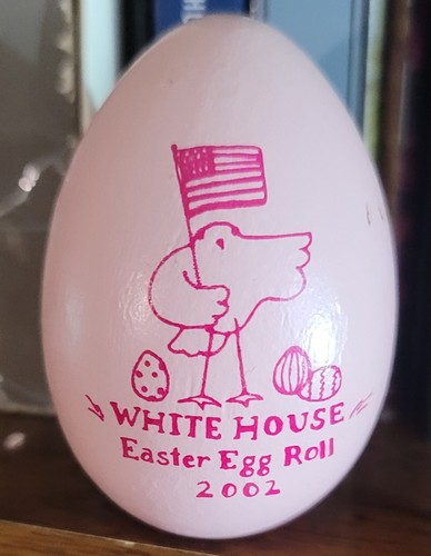 White House 2002 Easter Egg for White House Easter Egg Roll GWB era | eBay