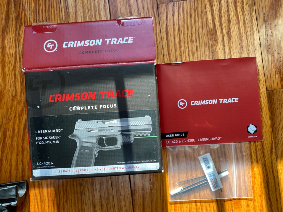 CRIMSON TRACE LG-420G GREEN LASER SIGHT LASERGUARD FOR SIG SAUER P320 ...