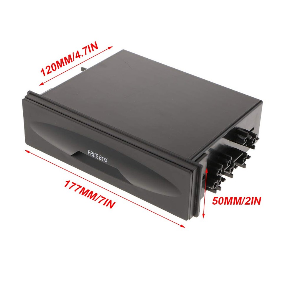 Auto Car Single Din Dash Radio Installation Pocket Storage Box Kit ...