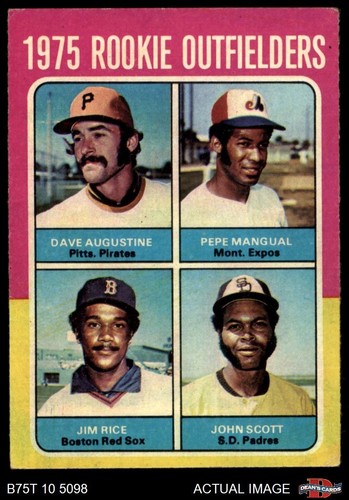 1975 Topps #616 Jim Rice Rookie Outfielders 4 - VG/EX | eBay