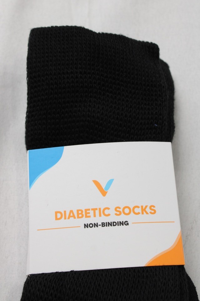 Viasox Unisex Diabetic Non-Binding Socks Assorted Colors/Sizes/Styles ...