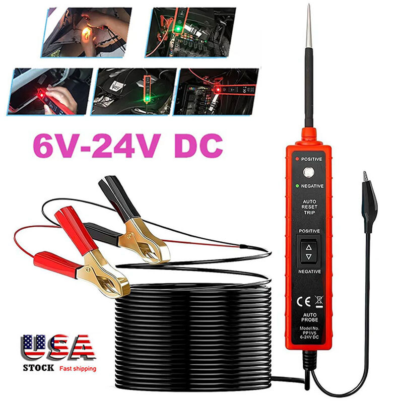 Test Light Car Electrical Circuit Test Pen Fuse Continuity Tester 6V ...