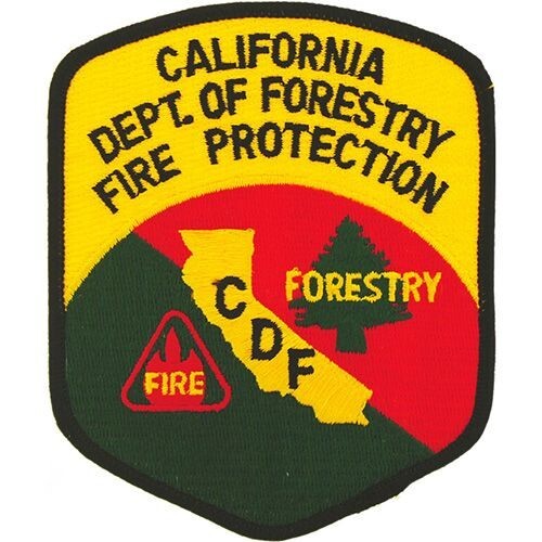 California Department Of Forestry Fire Protection Embroidered Patch 4-5 ...