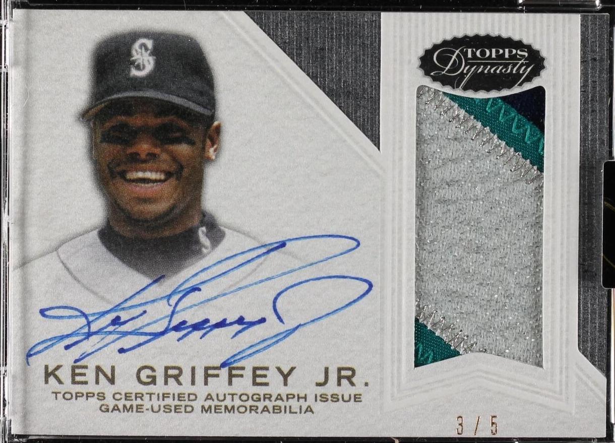 2016 Topps Dynasty - Autograph Patches Ken Griffey Jr #AP-KG8 Silver /5 ...