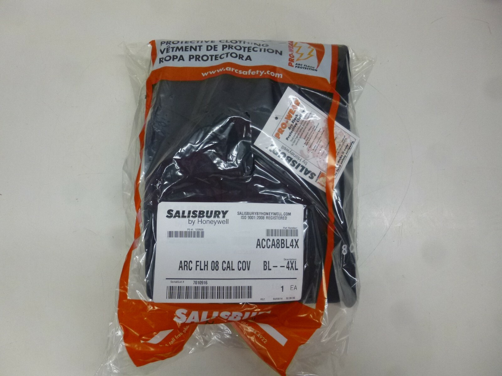NEW! Honeywell Salisbury Arc Flash Coveralls ACCA8BL4X, 8 Cal, XXXXL ...