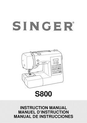 Singer S800 Sewing Machine/Embroidery/Serger Owners Manual Reprint | eBay