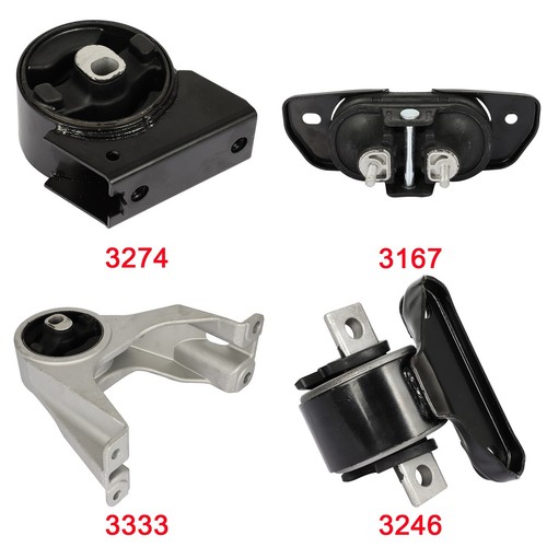 3274 3167 3256 3246 Motor & Trans Mount Set For 2011-2019 Journey V6 3 ...