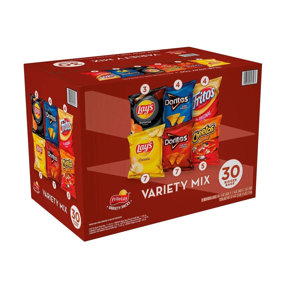 Frito-Lay Company, Frito Lay Variety Mix Variety Packs, 30 Count | eBay