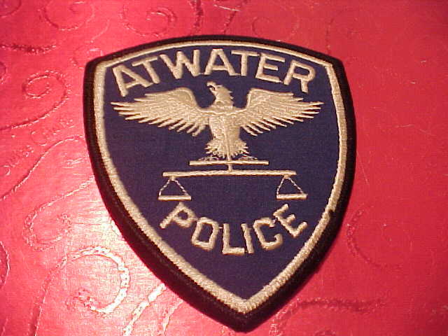 ATWATER CALIFORNIA POLICE PATCH SHOULDER SIZE UNUSED | eBay