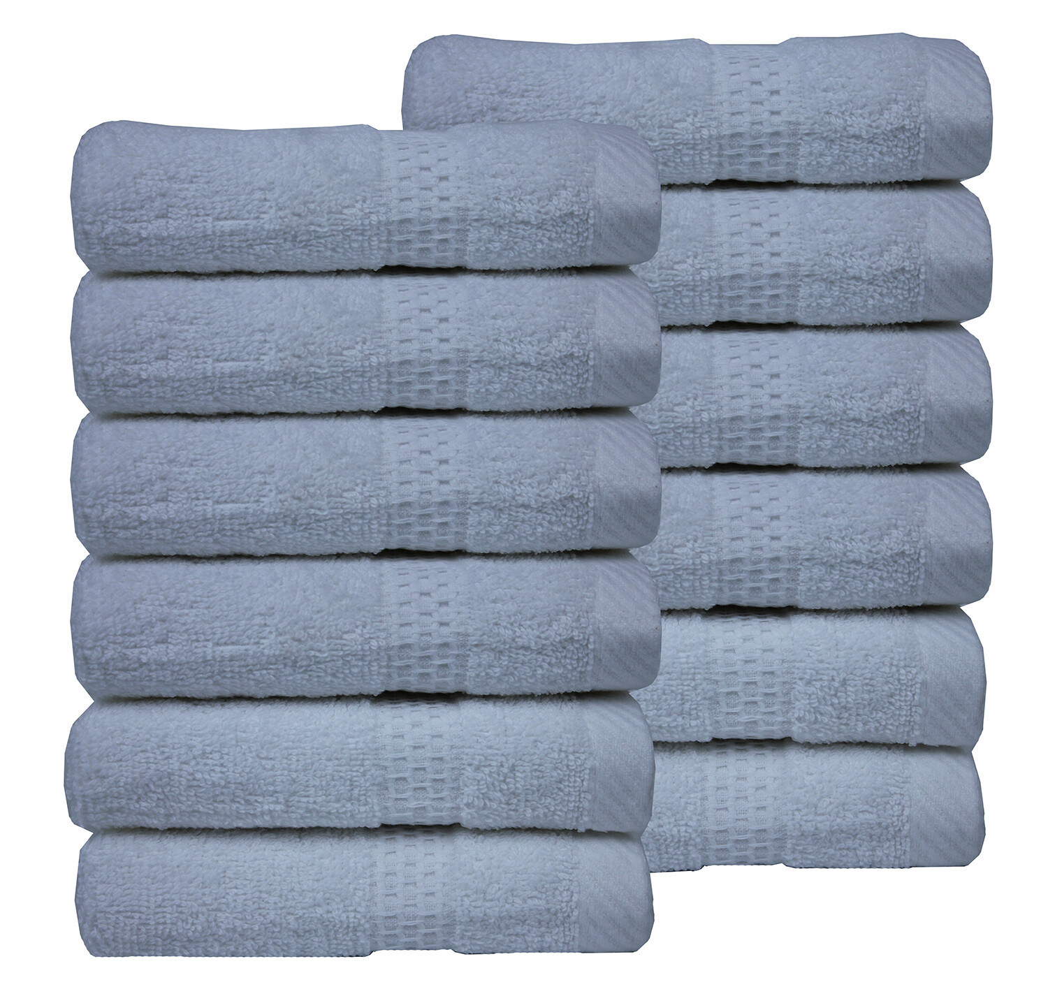 LUXURY 650 GSM PACK OF 12 100% COMB COTTON FACE CLOTH TOWELS FLANNELS ...