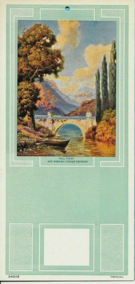 R. Atkinson Fox, Bridge Row Boat, River Castle Mt's Trees, Sample ...