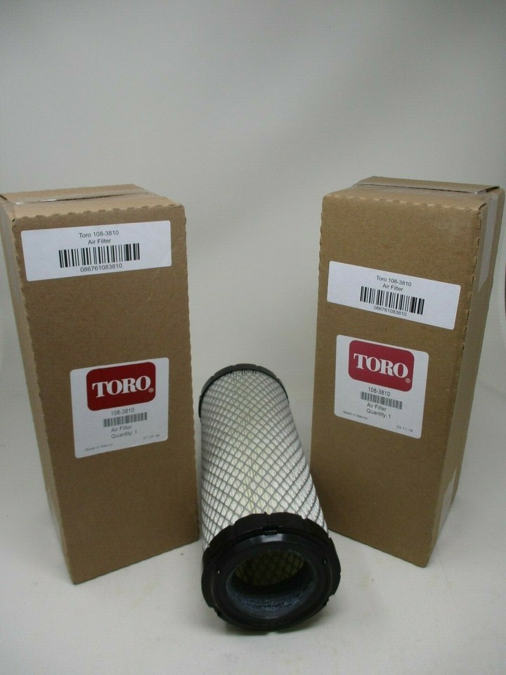 2 Toro 108-3810 Air Filter 25 083 01-S OEM Reelmaster Workman HDX ...