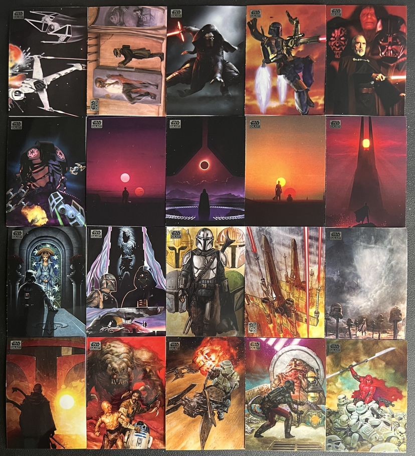 2024 Topps Chrome Galaxy Star Wars Complete Base Set 1-100 Ahsoka Tano ...