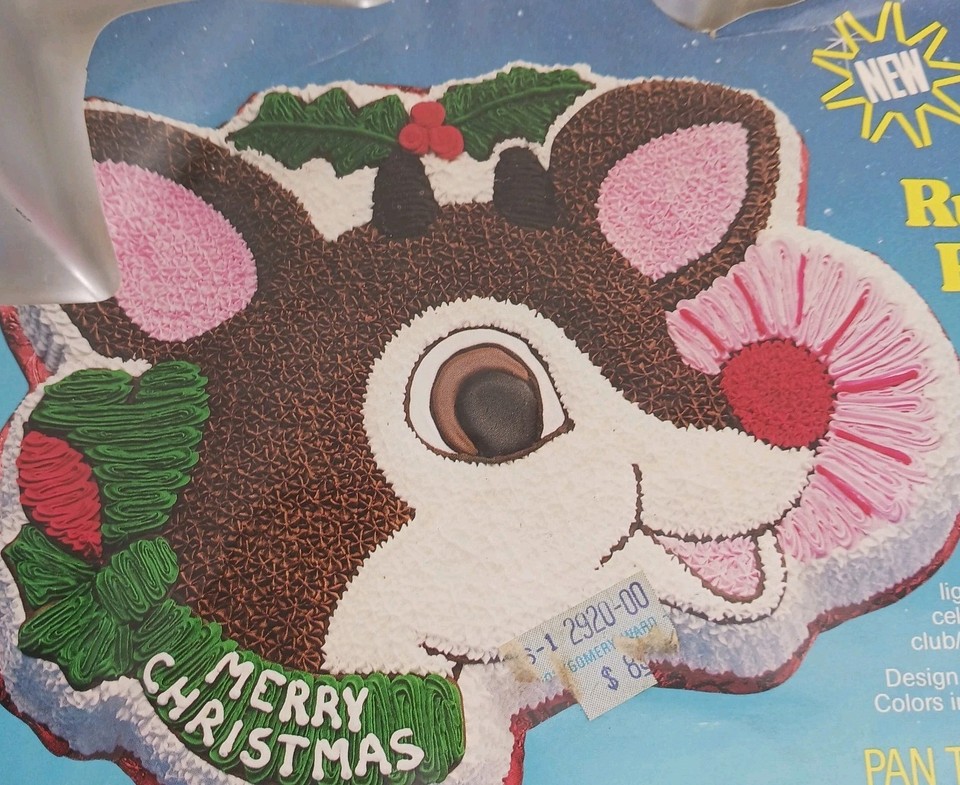 Vintage 1981 Rudolph The Red Nosed Reindeer Wilton Cake Pan Christmas ...