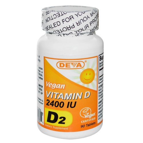 Deva, Vegan Vitamin D2, 60 mcg (2,400 IU), 90 Tablets | eBay Australia