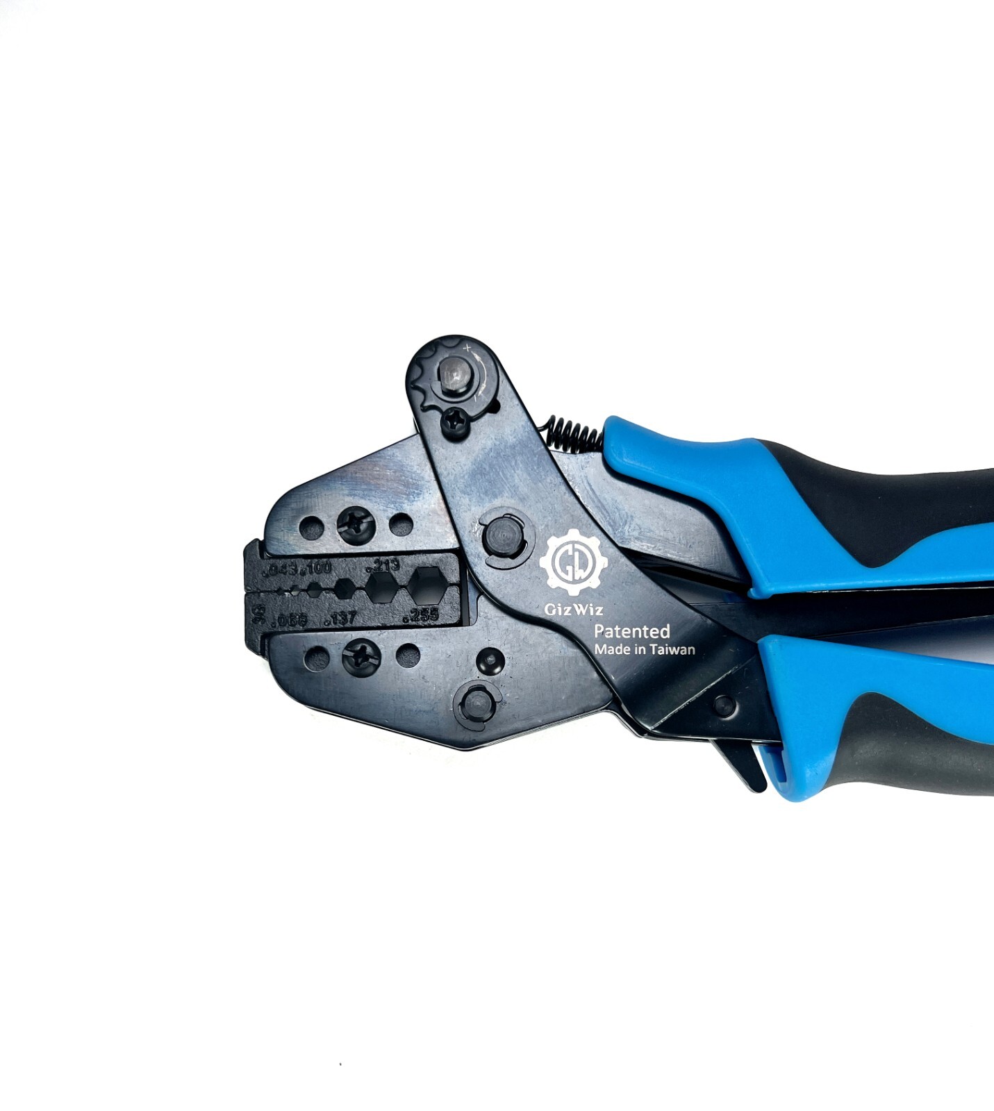 GIZWIZ Interchangeable Parallel Crimp Tool RF Coax RG58 RG59 RG62 RG174 ...